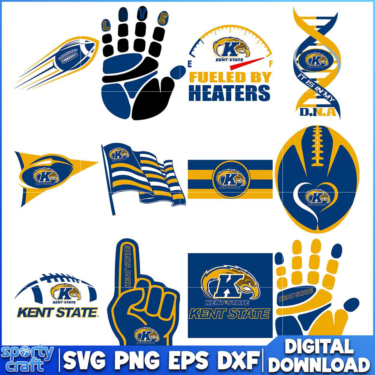 Kent State SVG Bundle, ncaa championship svg, ncaa football svg – My Store